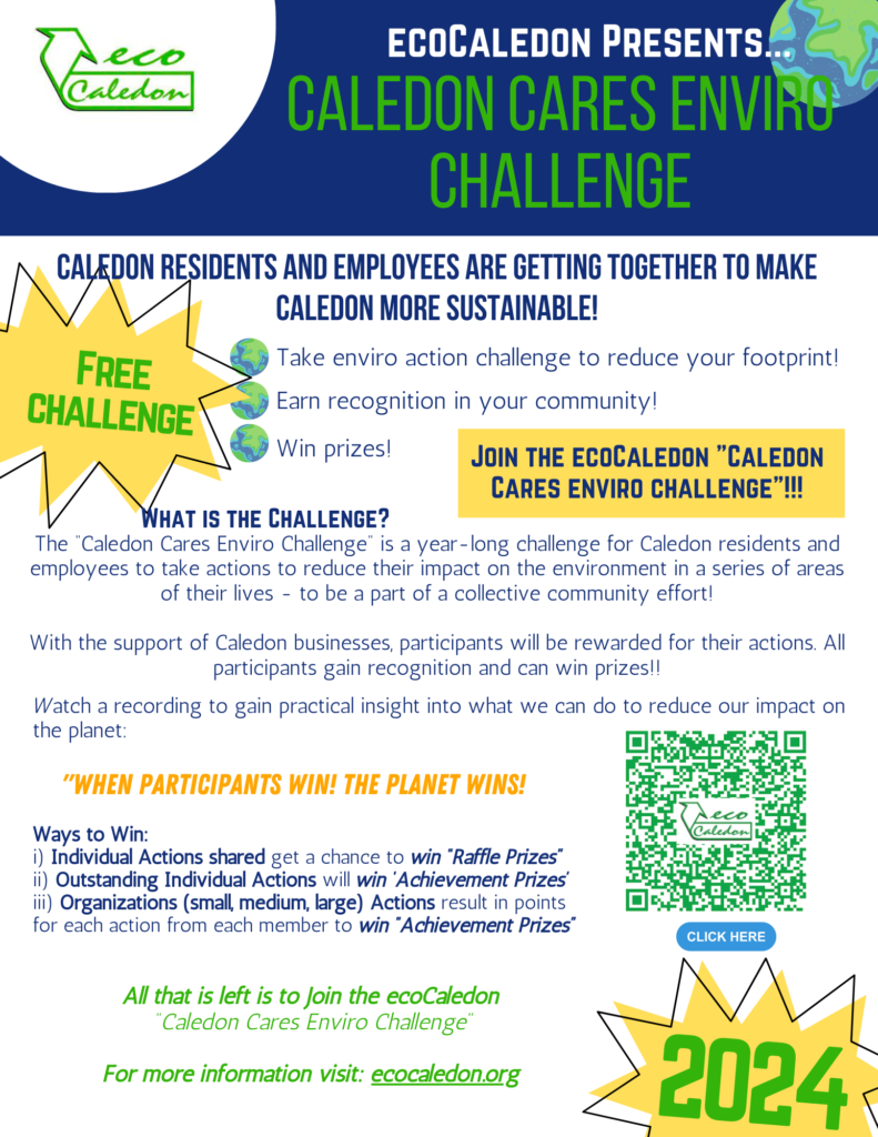 “Caledon Cares Enviro Challenge” – ecoCaledon